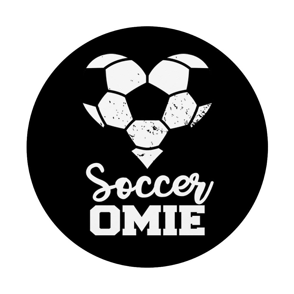 Soccer Omie Funny Soccer Heart Grandma Omie PopSockets Swappable PopGrip