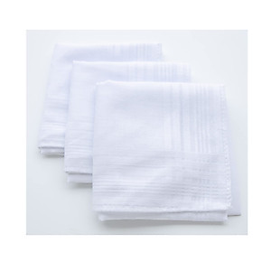 MileyMarla Men's White 100% Cotton Handkerchief Hankie Hankerchieves 6PCS
