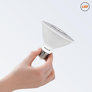 Maelsrlg Dimmable PAR30 Short Neck Flood Light LED Bulb - 9W (75W Equivalent) 3000K Warm White, Indoor and Outdoor LED Spotlight Bulbs, E26 Medium Base, 850 Lumens, 4 Pack