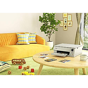 Canon TS6320 All-in-One Wireless Color Printer with Copier, Scanner and Mobile Printing, White, Works with Alexa