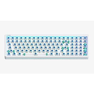nuphy Halo96 Mechanical Gaming Keyboard, 96% RGB Hot-swap Wireless Keyboard, Supports Bluetooth、2.4G and Wired Connection，Compatible with Mac and Windows-White(Baby Kangaroo)