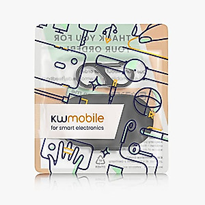 kwmobile Silicone Cover Compatible with OnePlus Nord Buds - Case Cover Stick-On Skin with Clip - Black