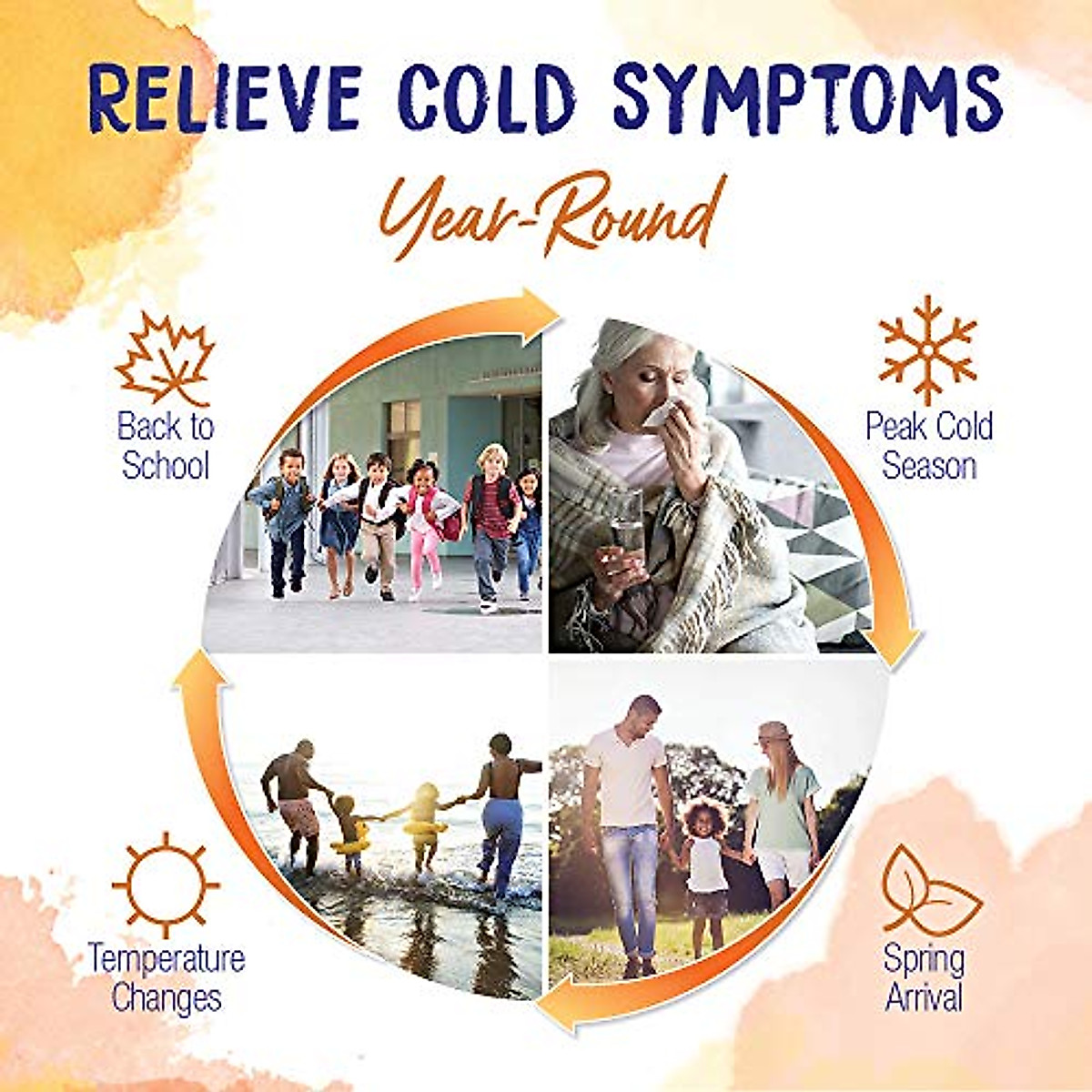 Boiron ColdCalm Tablets for Relief of Common Cold Symptoms Such as Sneezing, Runny Nose, Sore Throat, and Nasal Congestion - Non-Drowsy - 120 Count (2 Pack of 60)