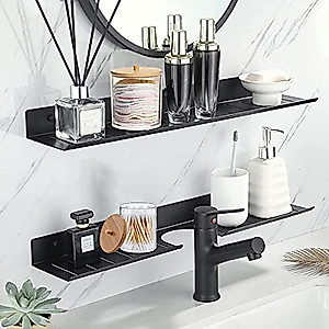 BAOFUFU Qtip Holder Bathroom Organizer Acrylic Apothecary Jars with Bamboo Tray for Cotton Ball Pad Holds Floss Small Items Bamboo Bathroom Accessories Restroom Organization 3Pack