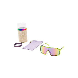 Foster Grant Sun Luv Crushing On Fun Shield Sunglasses, Neon Green, 56mm