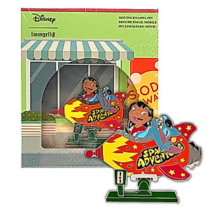 Loungefly Lilo and Stitch Space Adventure Collectors Pin, Individually Boxed Disney Enamel Pins, 3 Inches