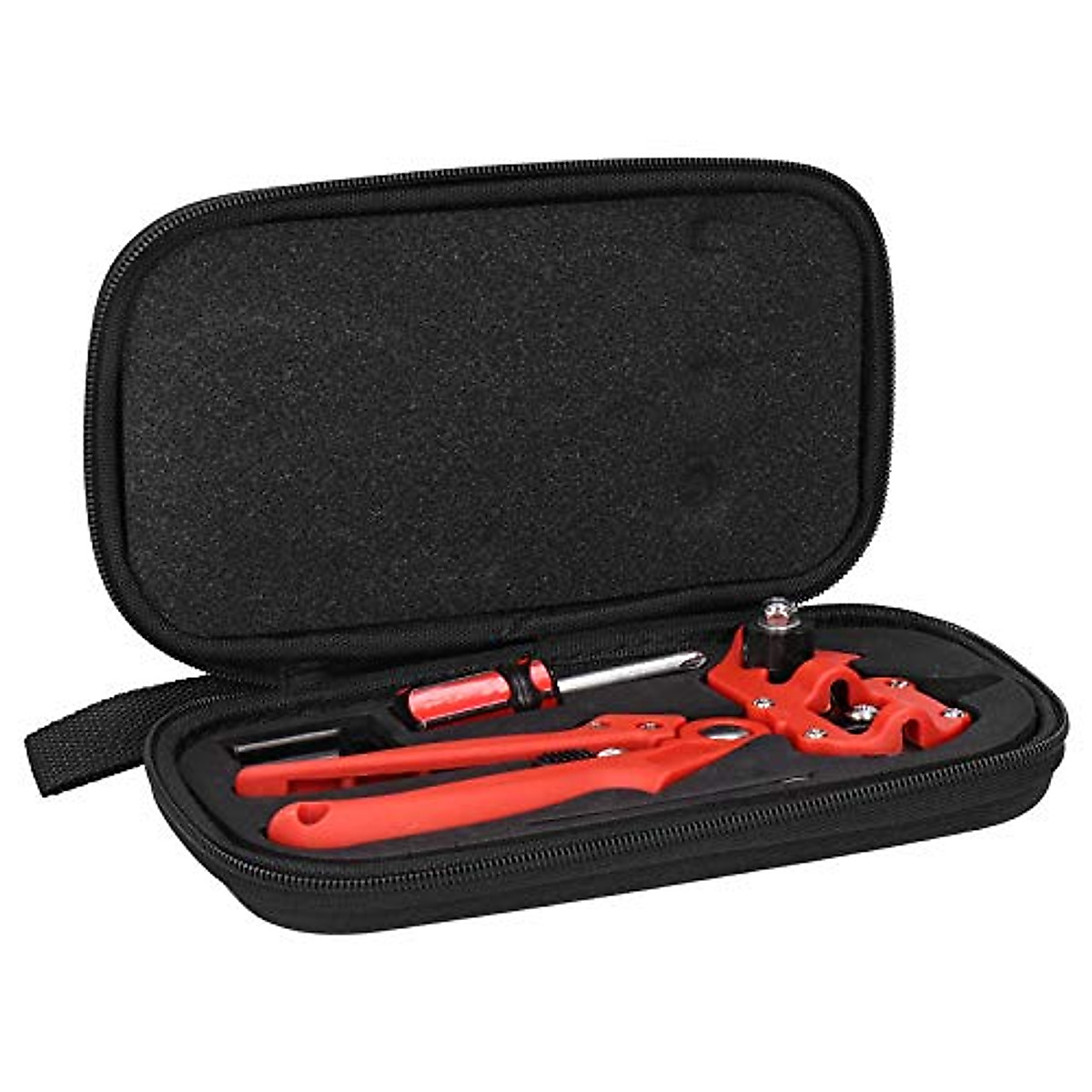 Tree Grafting with a Storage Bag ABS Material Graft Cutting Scissors Garden Grafting Tool Set More Effective for Removing Useless Leaves Branches and Stems(red)