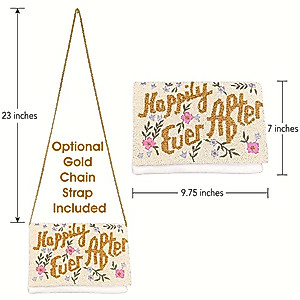Happily Ever After Clutch Purse Bridal Shower Gift for Bride To Be - THE BEADED LILY