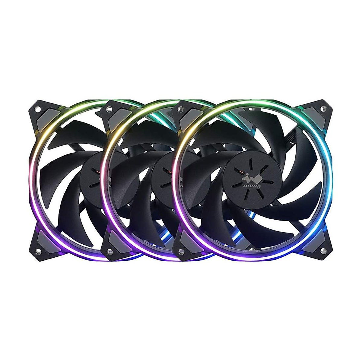 InWin Sirius Loop Addressable RGB Triple Fan Kit 120mm High Performance Cooling Computer Case Fan Cooling