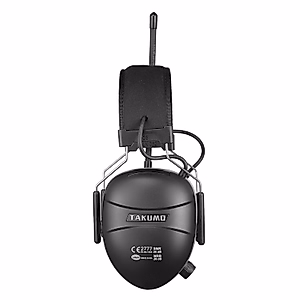 TAKUMO Bluetooth Hearing Protection Earmuffs, 26dB FM/AM Noise Reduction Headphones, Safety Defender for Ear Protection.