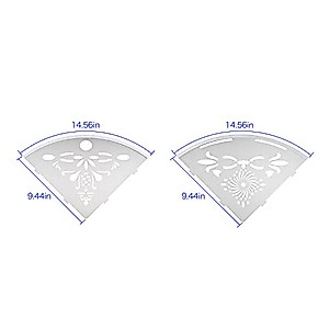 UNI-DRAIN Shower Corner Shelves with Robe Hook and Razor Holder, 2 PCS Pack in Stainless Steel and Anti-Fingerpint Coated.