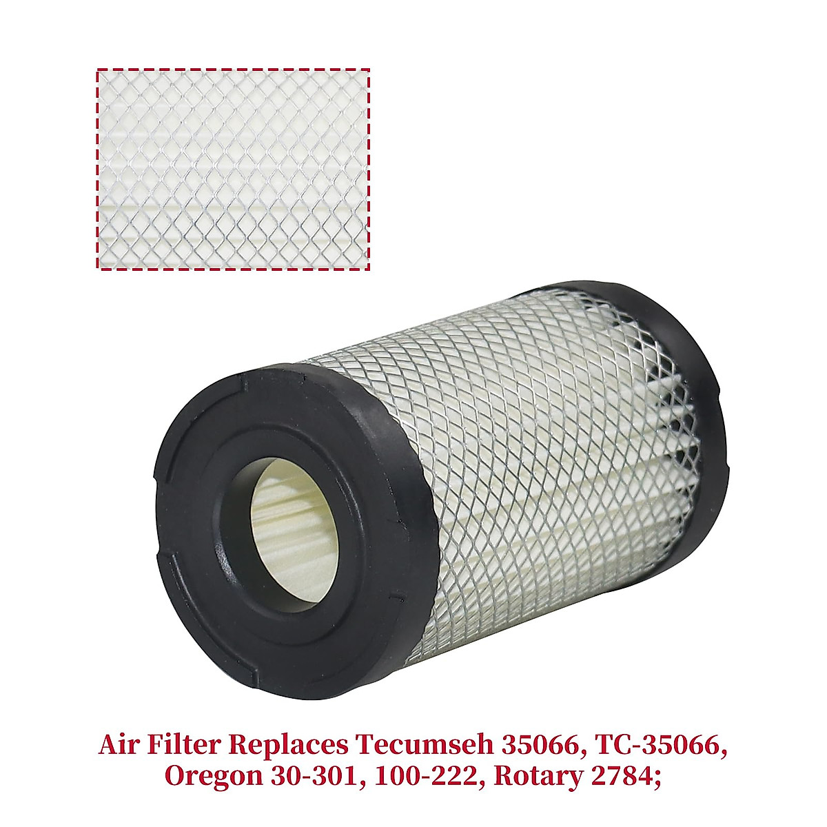 GELASKA 640339 Carburetor with 35066 Air Cleaner Elements for Tecumseh LEV90, TEC-640339, LV148XA, LV148EA, LV156XA, LV156EA 4 Cycle Vertical Engines