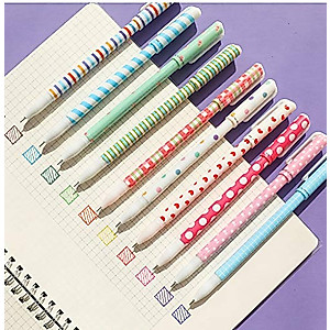 Colorful Pens Gel Ink Pen Set 0.5 mm Multi Colored Roller Ball Fine Point Ballpoint Pen, Cute Pens for School Writing journaling Sketching Doodling,Kids Girls Students Stationery Gift Set