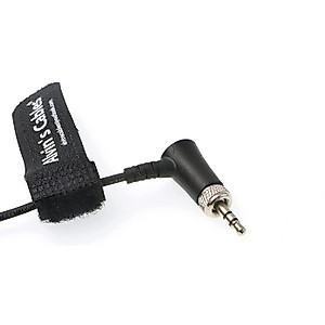 Low-Profile Audio-Cable for Sennheiser-EK-2000 XLR 3-Pin Male to Locking-3.5mm-TRS Right-Angle Balanced Cable for Sound Devices 633 688 Zaxcom Zoom Alvin's Cables Blue