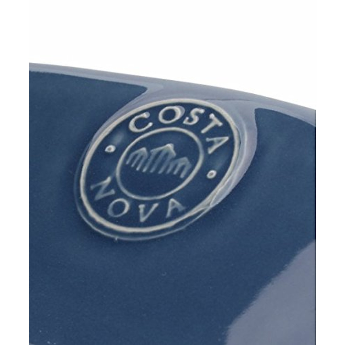 Costa Nova NOP251D Soup & Pasta Plate, Curry Plate, Approx. 10.2 inches (26 cm), Denim, Dishwasher Safe, Microwave Safe