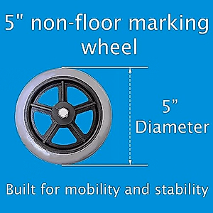 ProBasics Aluminum Lightweight Walker With Wheels, Walker for Seniors, Lightweight Adult Walker with 5" Wheels, Foldable Two-Button Release Walker, 300lbs Weight Capacity