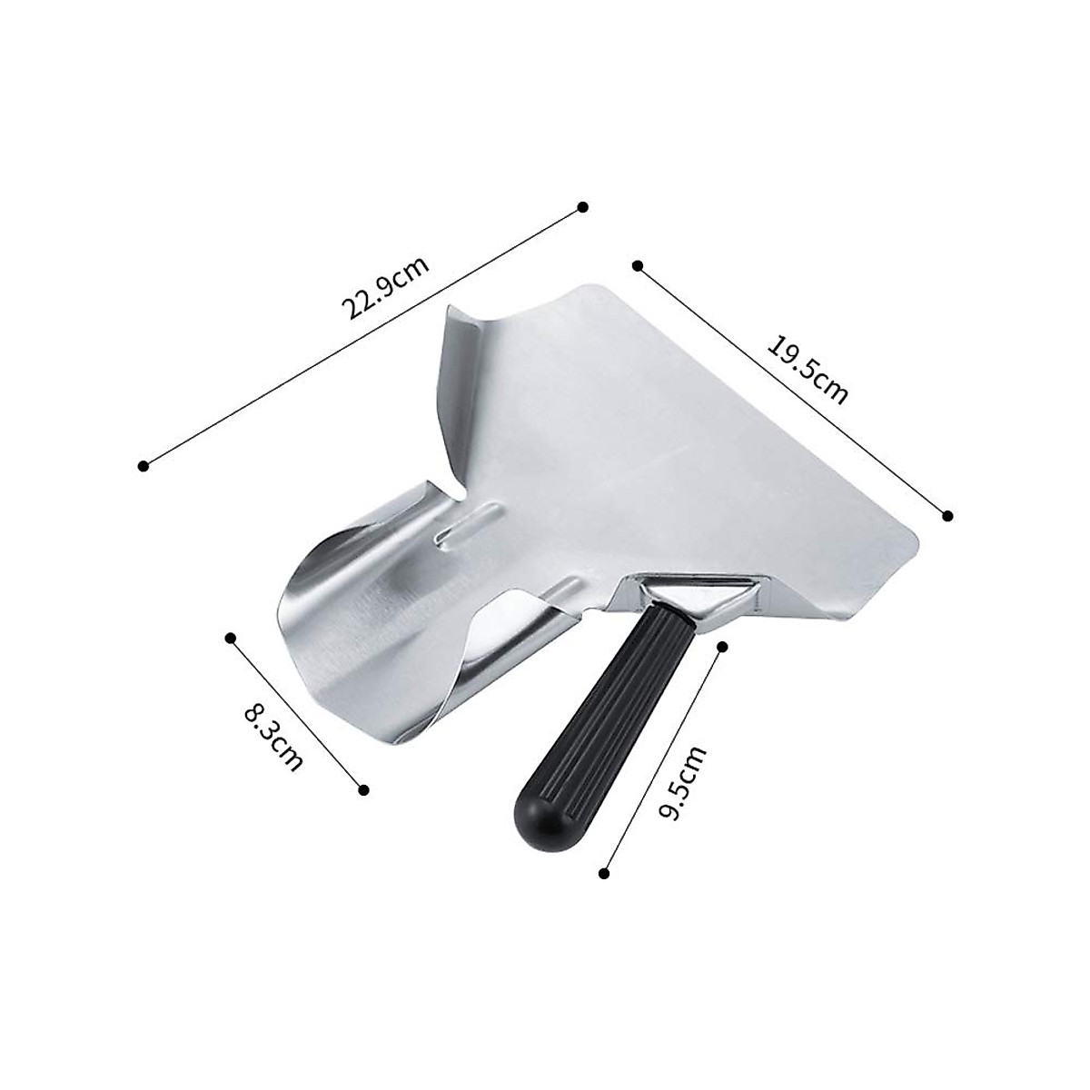 Popcorn Scoop,Stainless Steel French Fry Bagger Scoop Desserts Scooper for Snacks Desserts Ice Dry Goods
