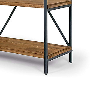 Glamour Home Ailis 67-inch Pine Wood 5-Shelf Etagere Bookcase with Metal Frame