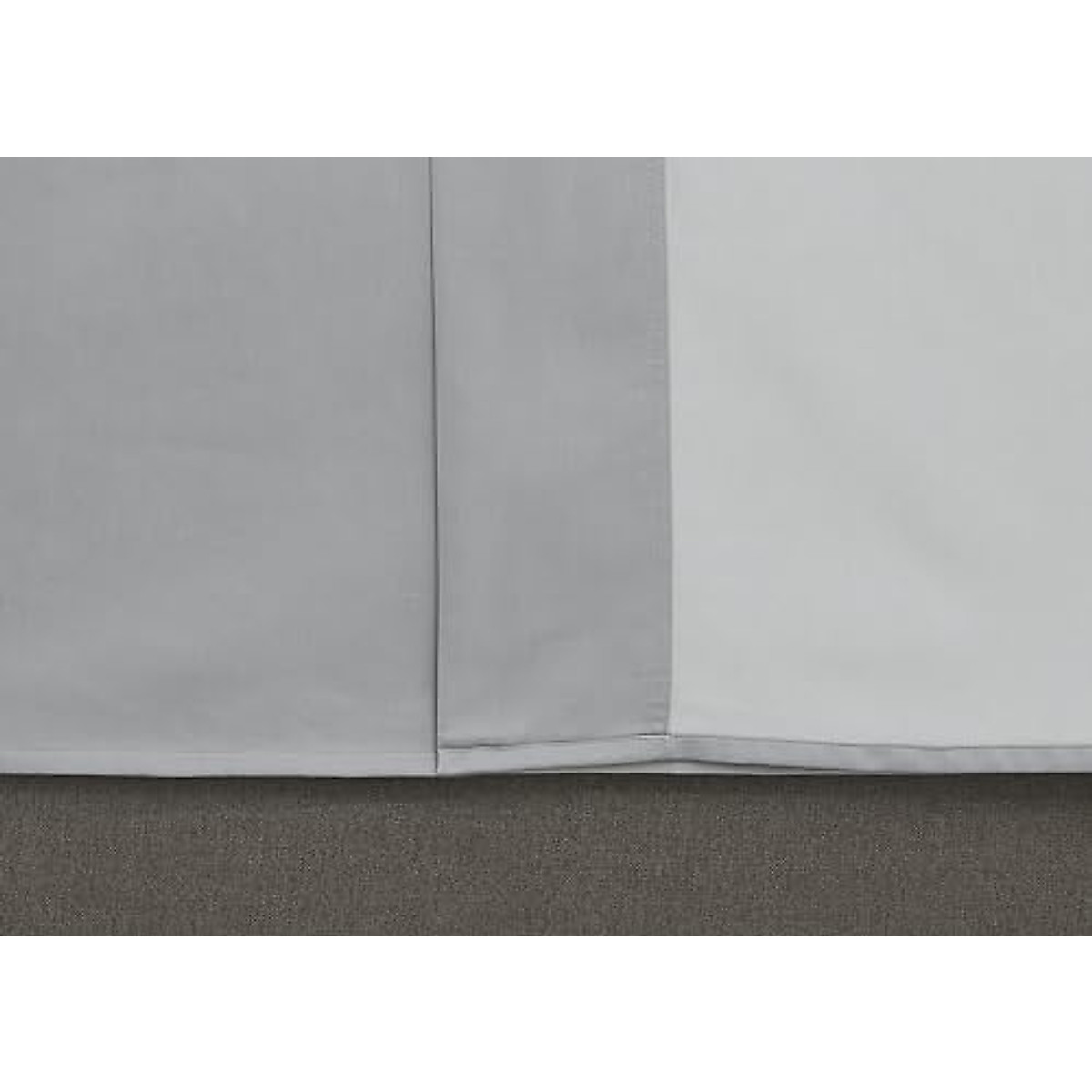 Linen Closet Luxury Cotton 1200 Thread Count Hotel Luxury 4-Piece Sheet Set, King, Light Gray