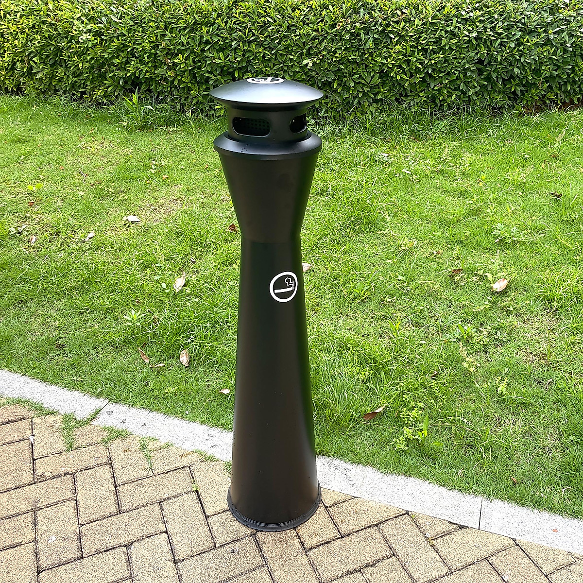 RDUIGT Trash Ash Receptacle Outdoor with Removable Inner Barrel, Stand up Trash Can, 43.3" Height,Movable Ash Bin Container for Home Outside Pool Backyard Office Hotel