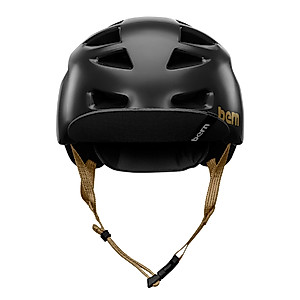BERN - Melrose Helmet, Satin Black w/ Flip Visor, Small