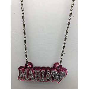 MIRROR MANIA Personalized Name Plate Custom Name Necklace Nameplate Name Laser Cut, Diamond Look, Made To Order Any Name - Dazzling and Stunning!