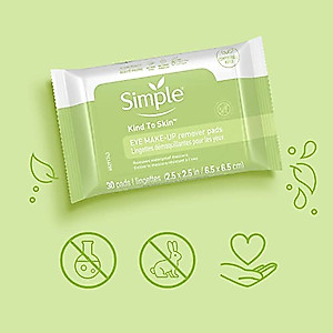 Simple Eye Makeup Remover Pads Makeup Remover 30 count