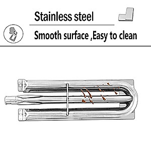Kalomo Gas Grill Burner Gas Grill Replacement Parts Stainless Steel Pipe Tube for Select Viking VGBQ 30 in T Series, VGBQ 41 in T Series, VGBQ5304RE, VGBQ5304RT, VGBQ4103RE, VGBQ4103RE1 Models