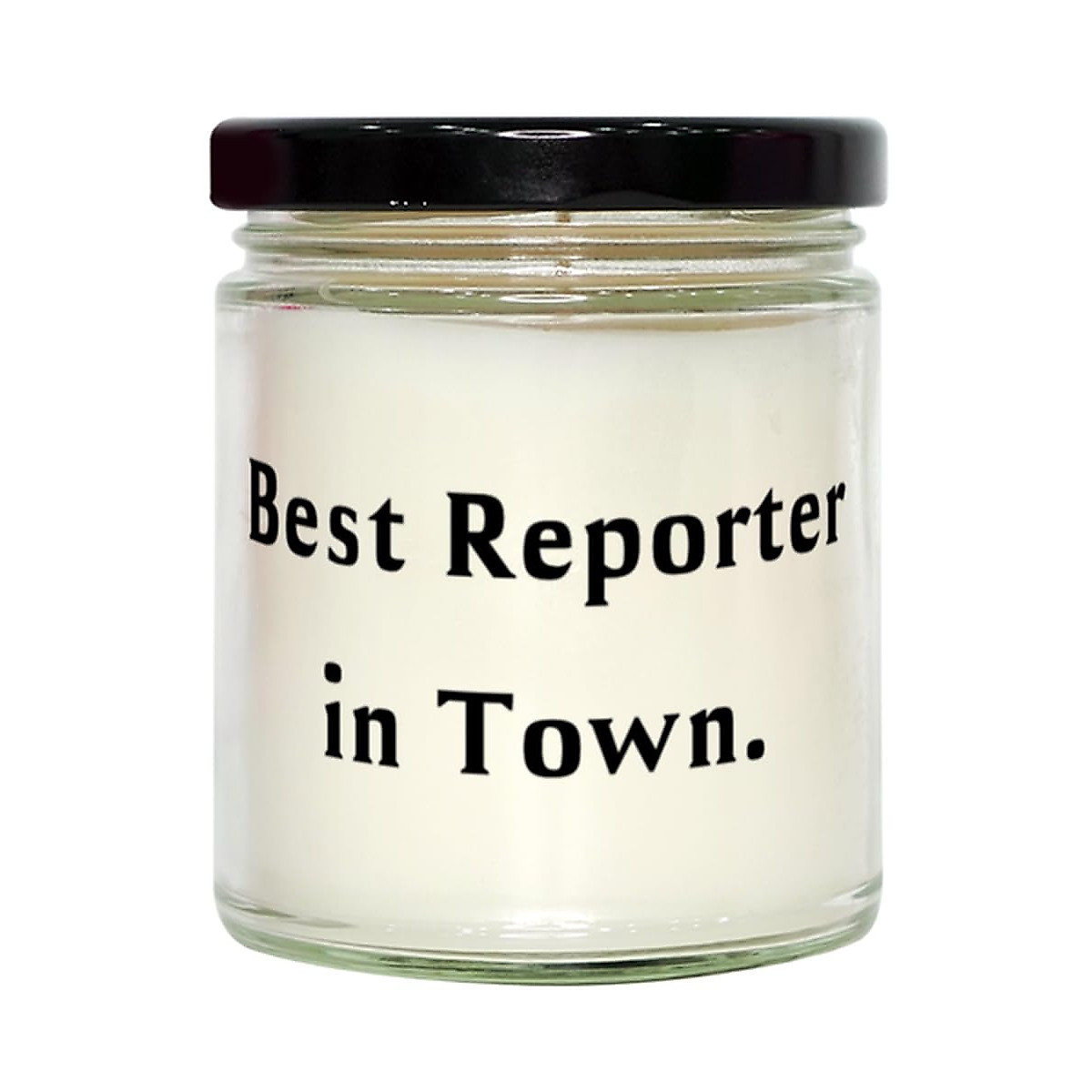 Best Reporter Gifts, Best Reporter in Town, Inappropriate Birthday Scent Candle Gifts for Coworkers from Team Leader, Unique Reporter Gifts, Personalized Reporter Gifts, Custom Reporter Gifts,