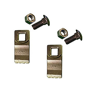 2 - Square Hole Replacement Carbide Auger Teeth w/Hardware - L13-G558