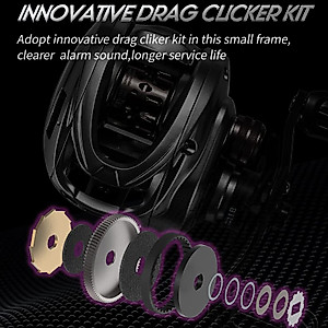 DOVIELLO HICC50 136g/4.8oz Ultralight Baitcaster Reels BFS Reel Baitcasting Fishing Reel 7.1 Gear Ratio 11+1BB 4KG/8.8LB Drag Power Baitcaster Full Carbon High Compact