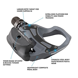 SHIMANO PD-R550 SPD-SL Road Pedals; Black