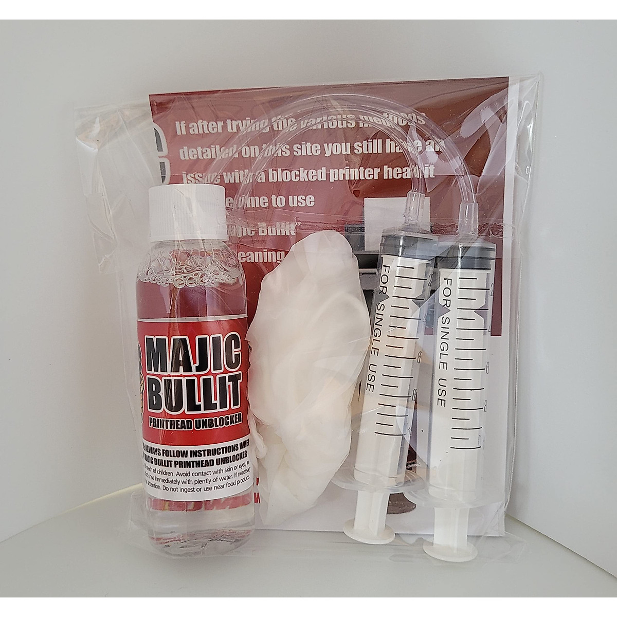 Majic Bullit Print Head Cleaner and Unblocker Kit, MB01