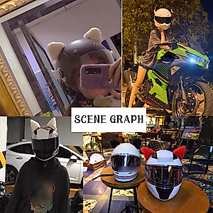 Smart Bear Ears for Helmet Plush Ears Adhesive Velcro Ski Helmet Accessory Cute Triangle Ears for Motorcycle Helmet Decor Brown