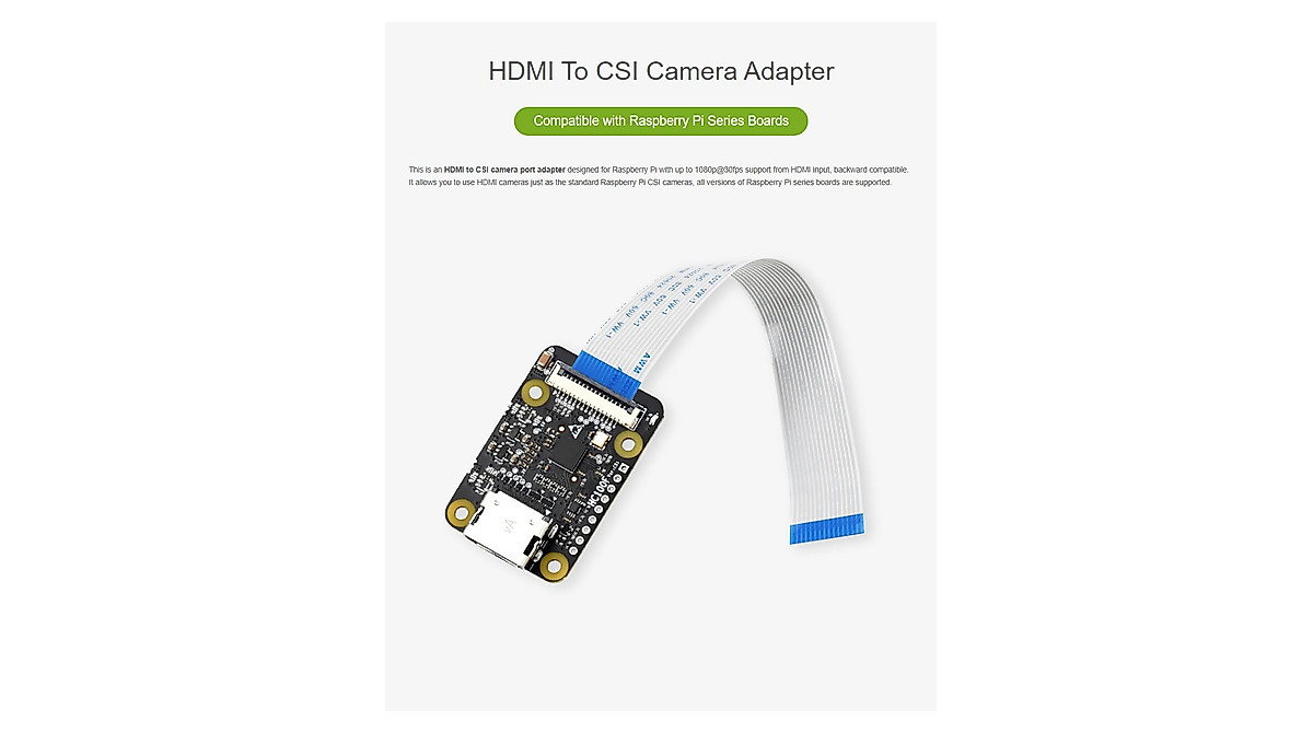 waveshare HDMI to CSI Camera Adapter, Support HDMI Input up to 1080p ...