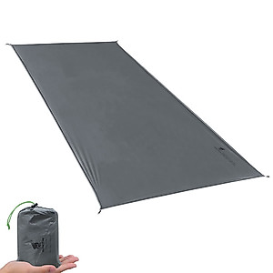 GEERTOP 1 Person Ultralight Waterproof Tent Tarp Footprint Ground Sheet Mat, for Camping, Hiking, Picnic (4 Sizes)