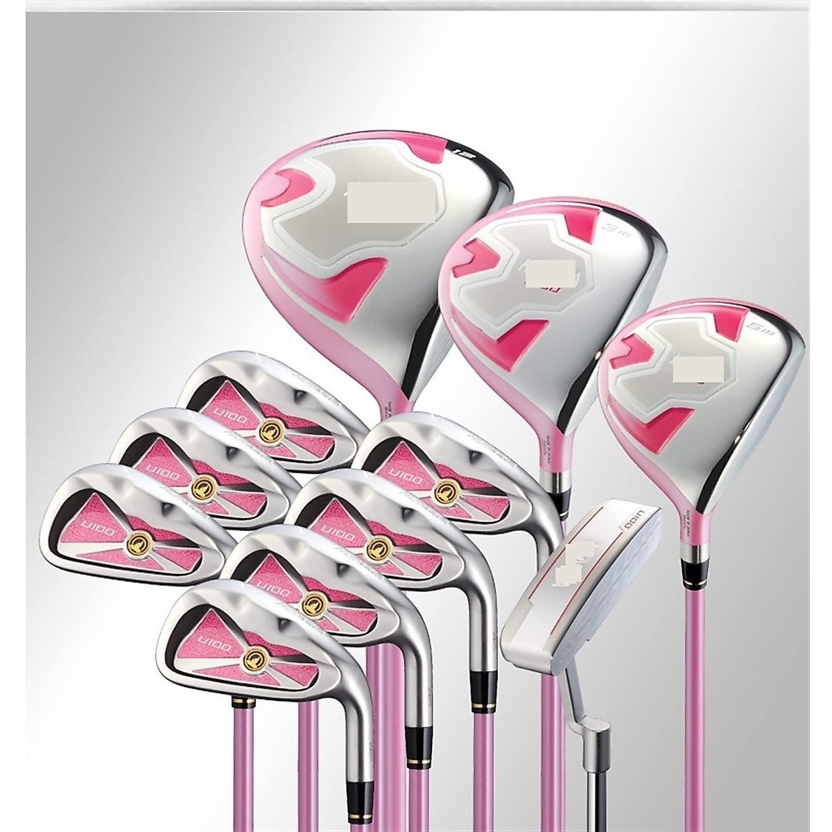 ENEMO Honma U100 Golf Clubs New Women Compelete Set Wood+Irons+Putter+Golf Bag and Graphite Golf Shaft Clubs Set (Color : 11pcs with Bag)