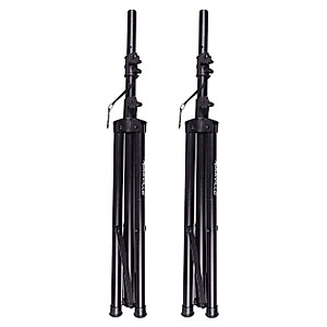 Rockville Power GIG RPG-122K All In One DJ/PA Package (2) 12" DJ/PA Speakers 1000 Watts Peak Power/250 Watts RMS with Built in Bluetooth, USB/SD Player, FM Tuner, Speaker Stands and a Wired Microphone