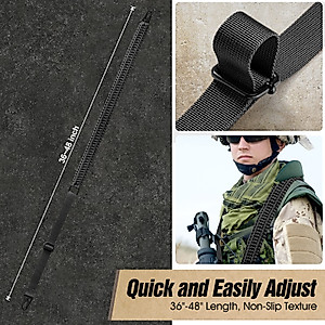 VVAAGG 2 Point QD Sling Adjustable Non-Slip Paracord Rifle Sling with QD Sling Swivels for Hunting