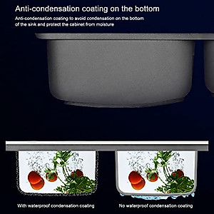 ZXLBTNB Commercial Restaurant Sink 304 Stainless Steel Utility Sink Freestanding Kitchen Sink with Worktop with Drip Board and Faucet for Laundry/Backyard/Garage/Camping 80x43x75cm