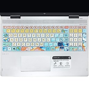 SANFORIN Keyboard Cover for HP Envy x360 15m-bp/bq /2020 2019 HP Pavilion 15/ HP Pavilion x360 15.6” Series/HP Envy 17 17.3" Series/HP Laptop 15t 17t 17-ca0011nr 17-by0040nr, Litter Flowers
