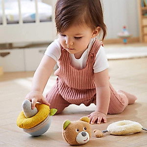 HABA Roly Poly Bear Soft Wobbling & Chiming Baby Toy