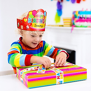 Yunsailing 36 Pcs Colorful Party Crowns - Classroom Gifts and Birthday Hats for Kids