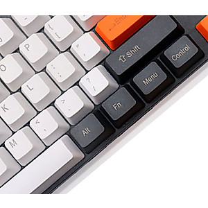 CASIN PBT Keycaps Set for Mechanical Gaming Keyboard, 60% 87 104 108 OEM Profile Custom Keyset with Key Cap Puller (Carbon)