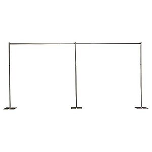 OnlineEEI, Portable Pipe and Drape Backdrop Kit, 8ft x 20ft Breakapart, Drapes Not Included (No Drapes) (BBD9990820C)