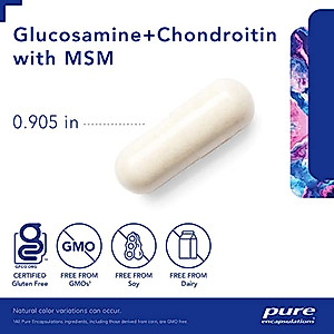 Pure Encapsulations Glucosamine Chondroitin with MSM | Supplement to Support Cartilage, Connective Tissue, and Joint Health* | 120 Capsules