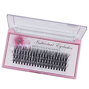 Bodermincer Grafting False Eyelashes 20D Soft 0.07 C Curl Lash Clusters Lash Extension Kit Individual Eyelashes Silk False Eye Lashes Extensions (16mm)