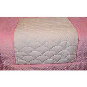 BabyFad Minky Pink 9 Piece Baby Crib Bedding Set