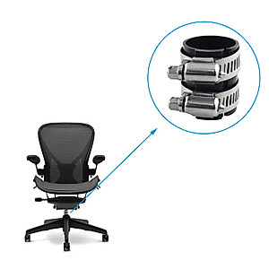 WHYHKJ 6PCS Home Office Desk Chairs Fixing a Sinking Office Chair Cylinder Alternatives Gas Lift with 12PCS Stainless Steel Hose Clamps