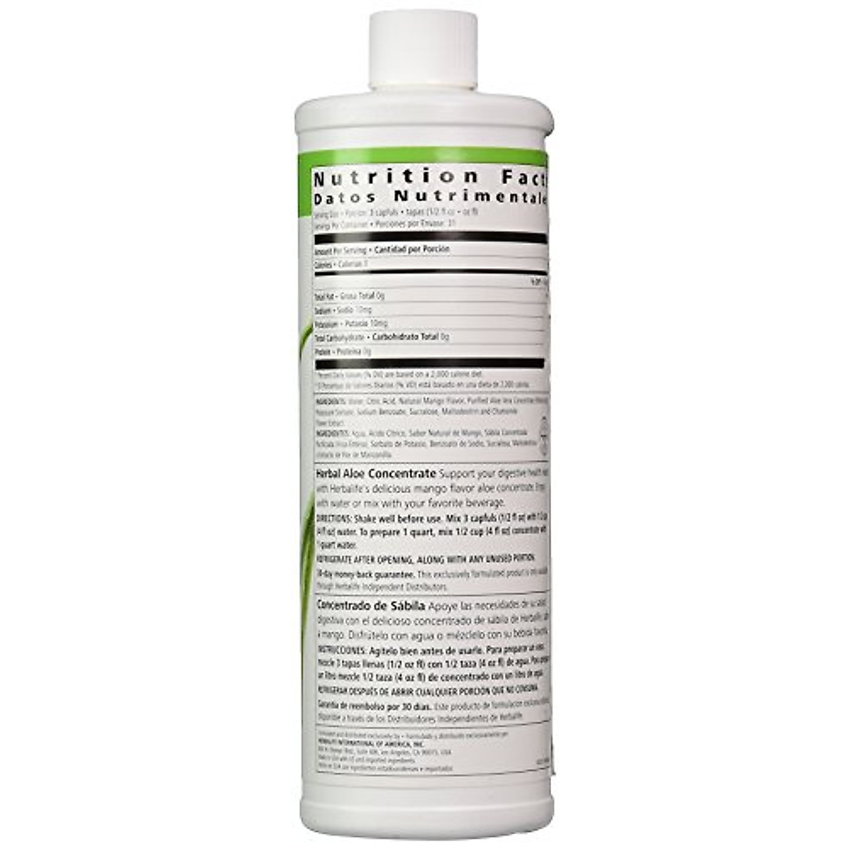 Herbalife Herbal Aloe Drink (Concentrate)16 oz - New Mango Flavor!